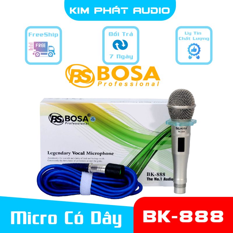 Micro Có Dây BOSA BK888 - Kim Phát Audio