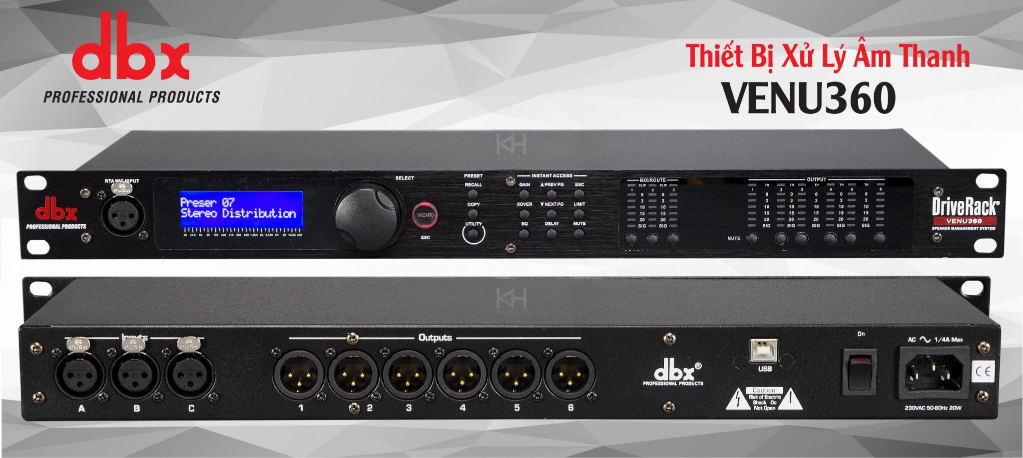 Thiết Bị Xử Lý Tín Hiệu DriverRack DBX VENU360