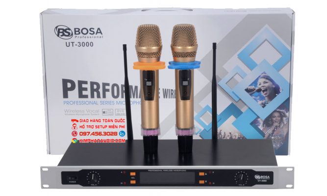 Micro Không Dây BOSA UT3000 - Kim Phát Audio