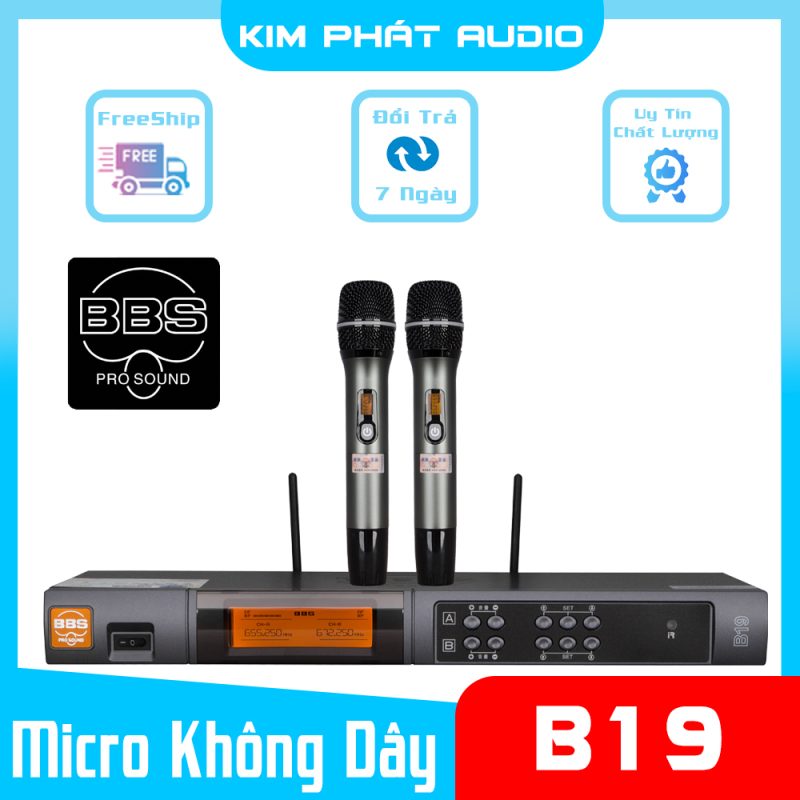 Micro Không Dây BBS B19 - Kim Phát Audio