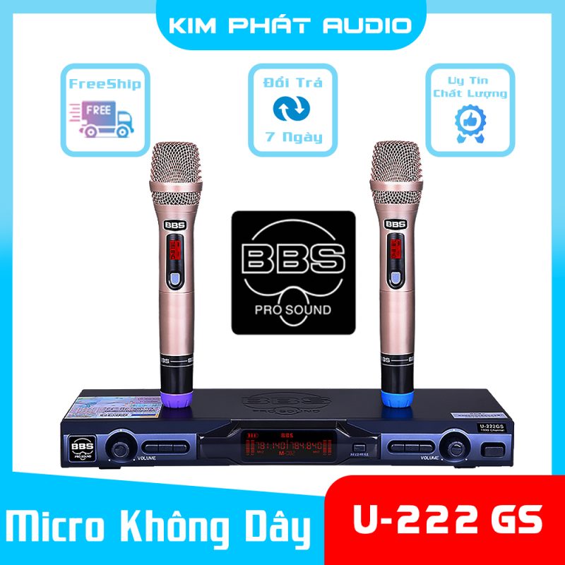 Micro Không Dây BBS U-222GS - Kim Phát Audio