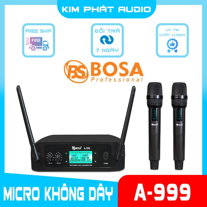 Micro Karaoke Không Dây BOSA A999 - Kim Phát Audio