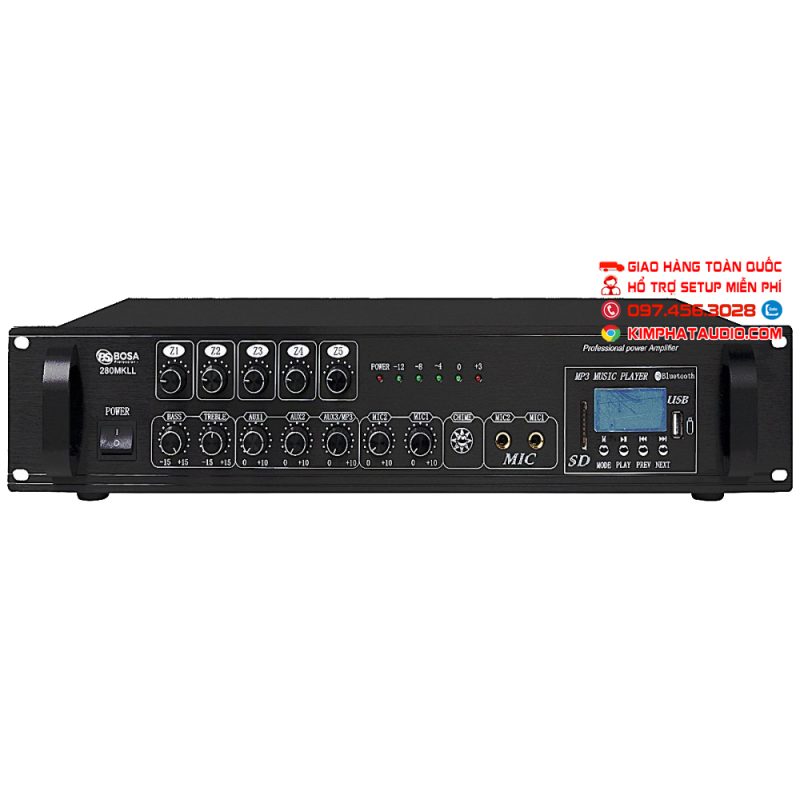 Amply Hội Nghị Bosa 280 MKLL - Kim Phát Audio