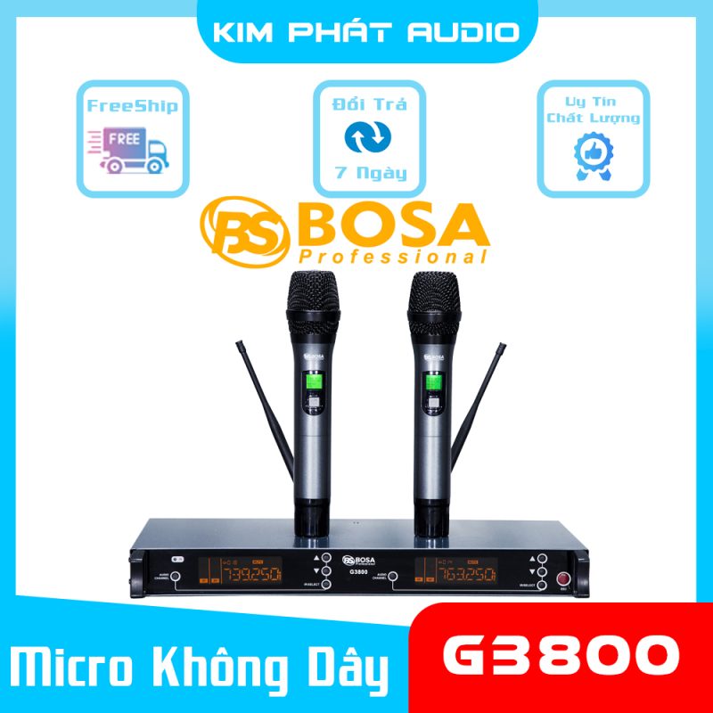 Micro Không Dây BOSA G3800 - Kim Phát Audio