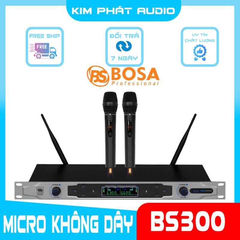 Micro Không Dây BOSA BS300 - Kim Phát Audio